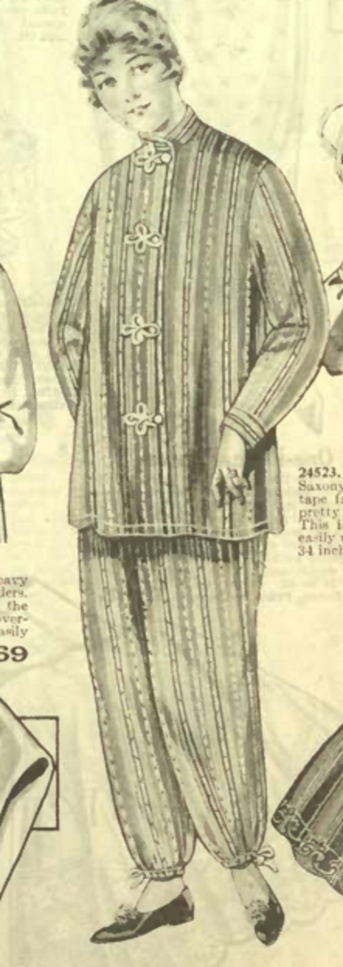 Edwardian Nightgown, Pajamas History