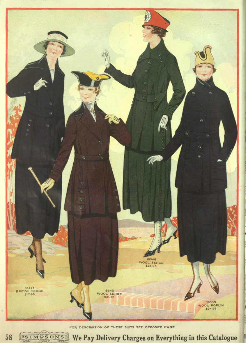 Fashion in 1918 - Women and Men During WWI