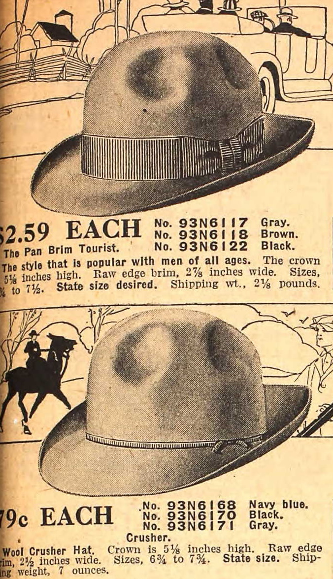 1910s Men's Hat Styles and History