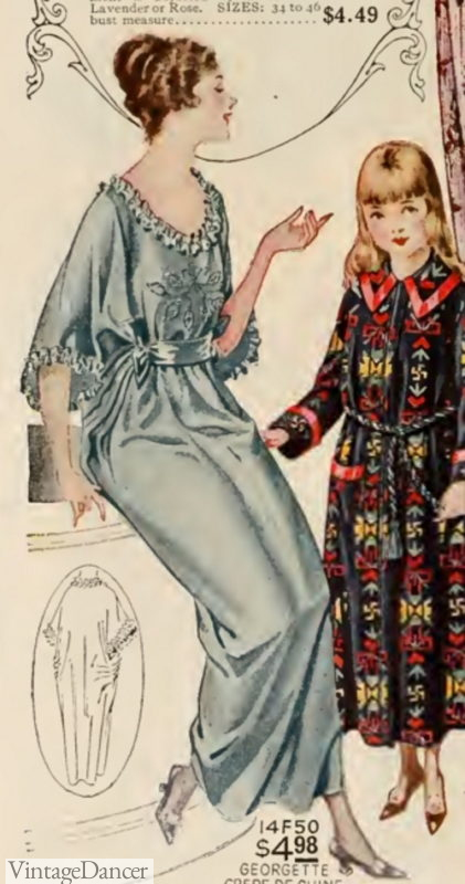 Edwardian Nightgown, Pajamas History