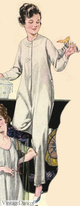 Edwardian Nightgown, Pajamas History