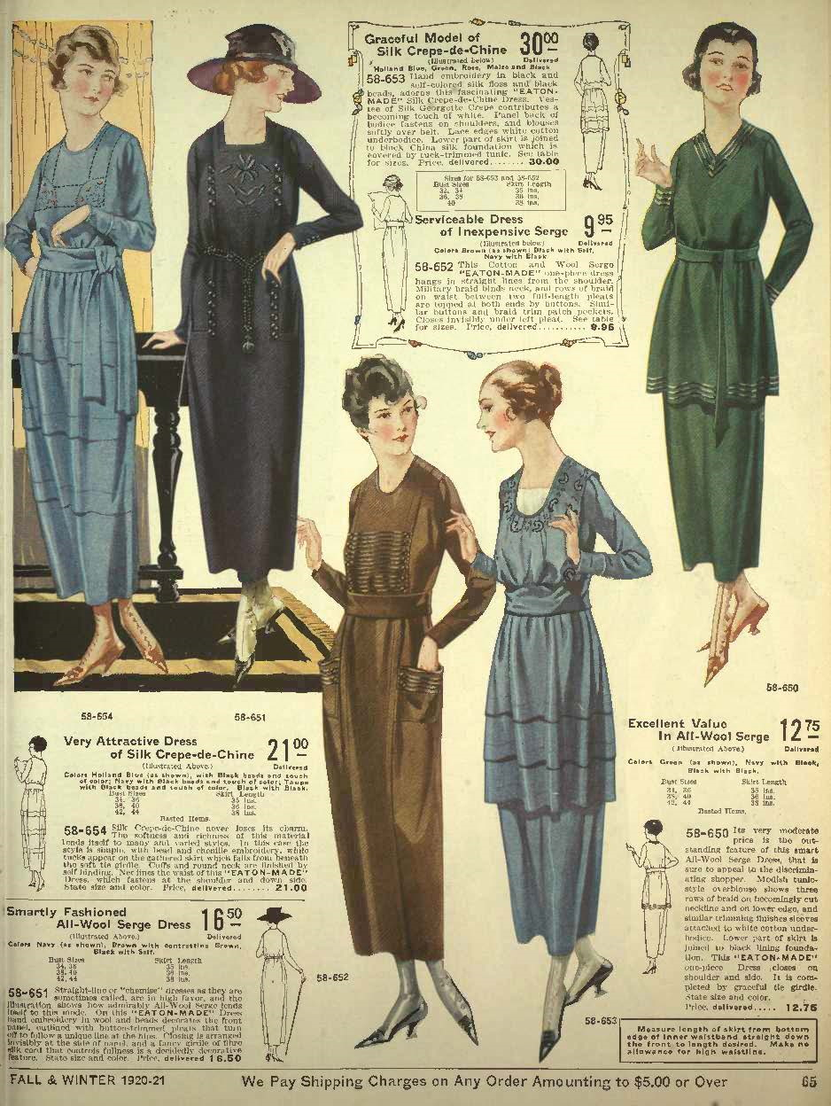 1920 Fashion Year Clothing for Women and Men