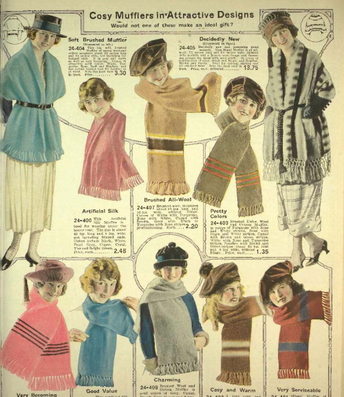 1920s Fall & Winter Fashion- Dress, Coat, Hat, Shoes