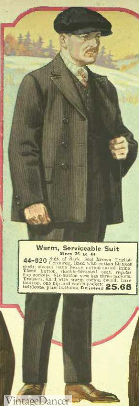 1920s Men's Workwear, Casual Clothes