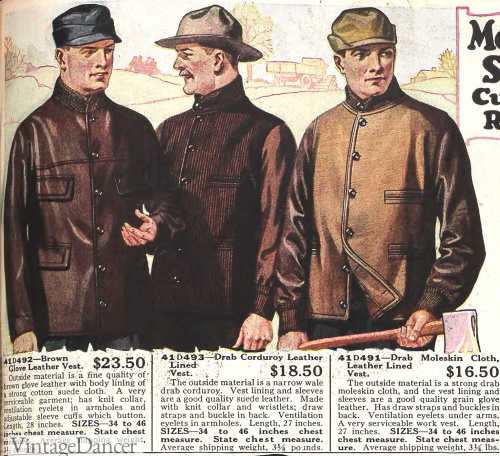 1920s Men's Workwear, Casual Clothes