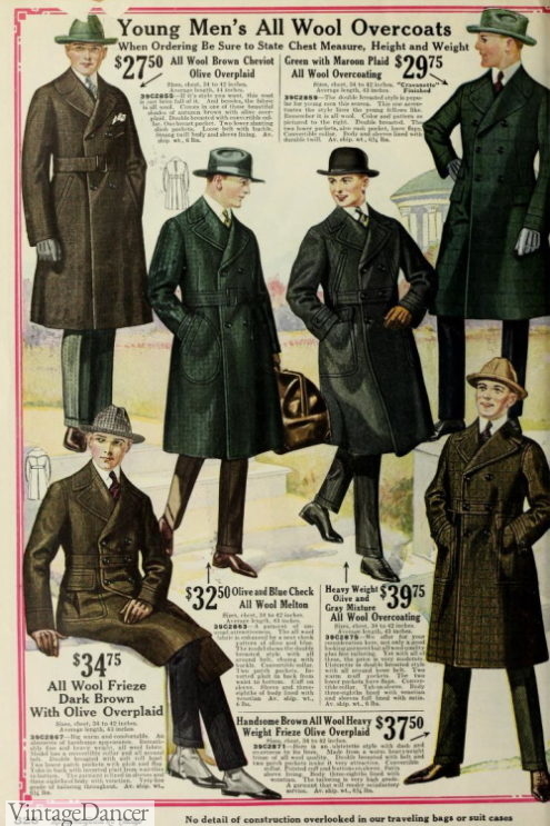 1920s Men's Coats & Jackets History