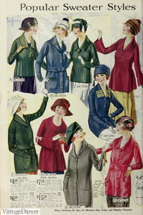 1920 Fashion Year Clothing for Women and Men