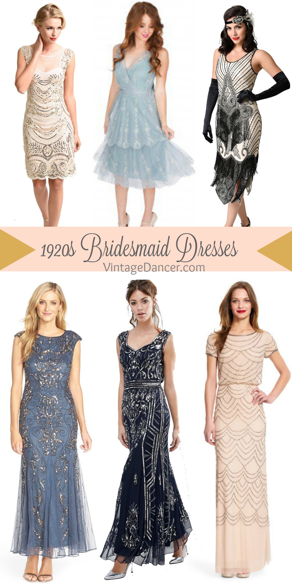 1920s Bridesmaid Dresses, Mother of the Bride Dresses