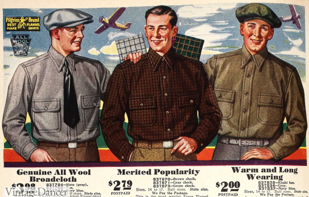 1920s Men's Workwear, Casual Clothes