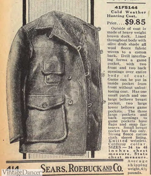 Men's 1920s Camping, Hiking, Hunting Clothes