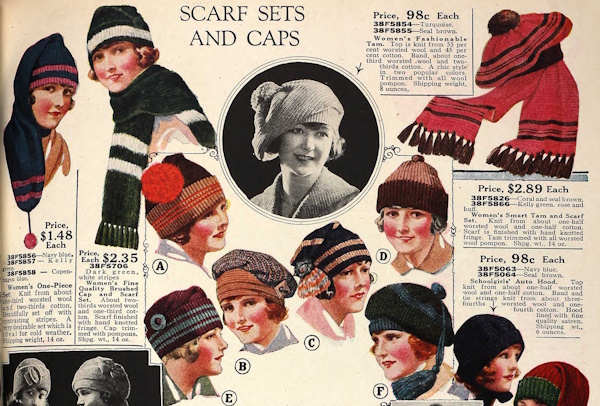 1920s Fall & Winter Fashion- Dress, Coat, Hat, Shoes
