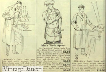1920s Men's Workwear, Casual Clothes