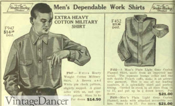 1920s Men's Workwear, Casual Clothes
