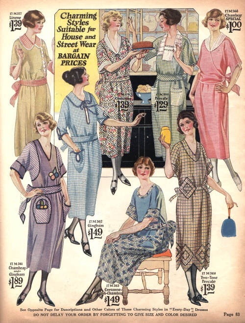 1920s House Dresses History, Sewing Patterns
