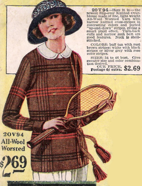 Ladies' 1920s Sweaters and Cardigans History