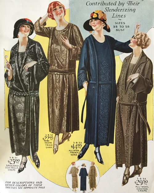 1920s Fall & Winter Fashion- Dress, Coat, Hat, Shoes