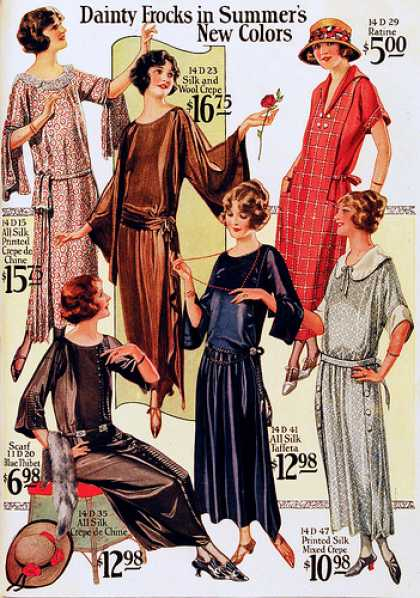 1920s Dress History, Daytime Dresses - Pictures of 20s Fashion