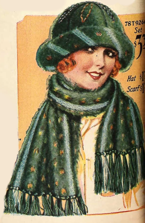 1920s Fall & Winter Fashion- Dress, Coat, Hat, Shoes