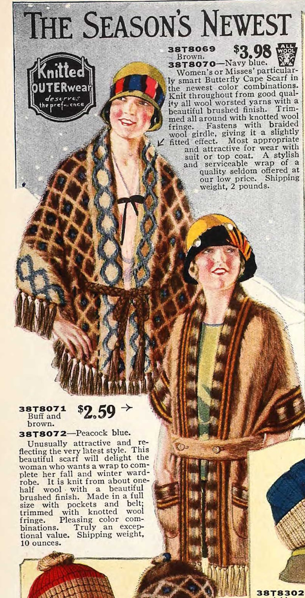 1920s Fall & Winter Fashion- Dress, Coat, Hat, Shoes