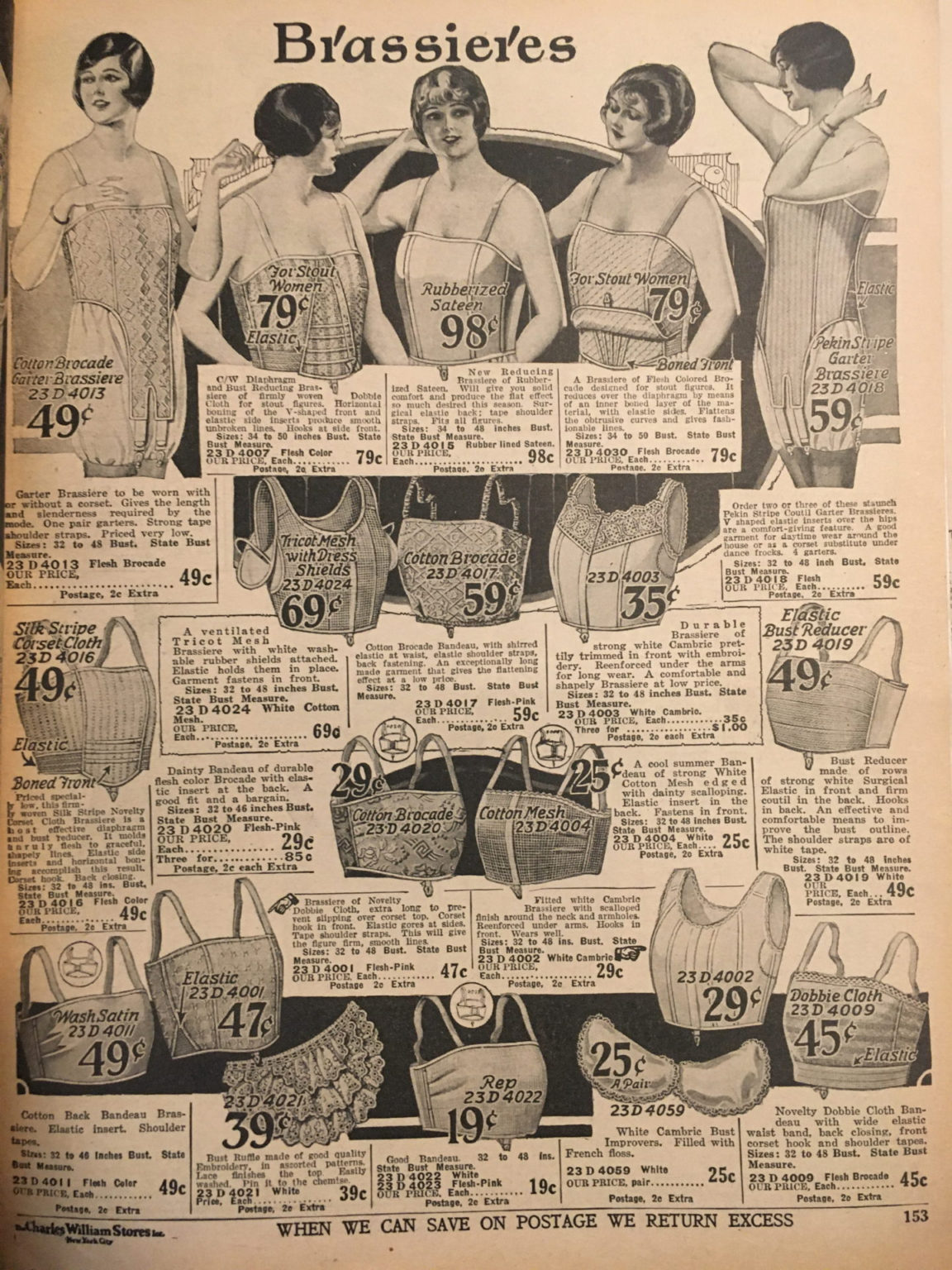 1920s Lingerie History- Underwear, Slip, Bra, Corset