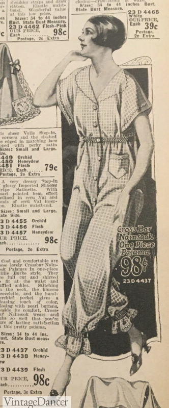 1920s Nightgowns, Pajamas and Robes History