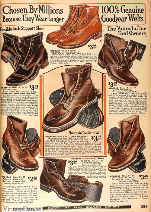 1920s Men's Workwear, Casual Clothes