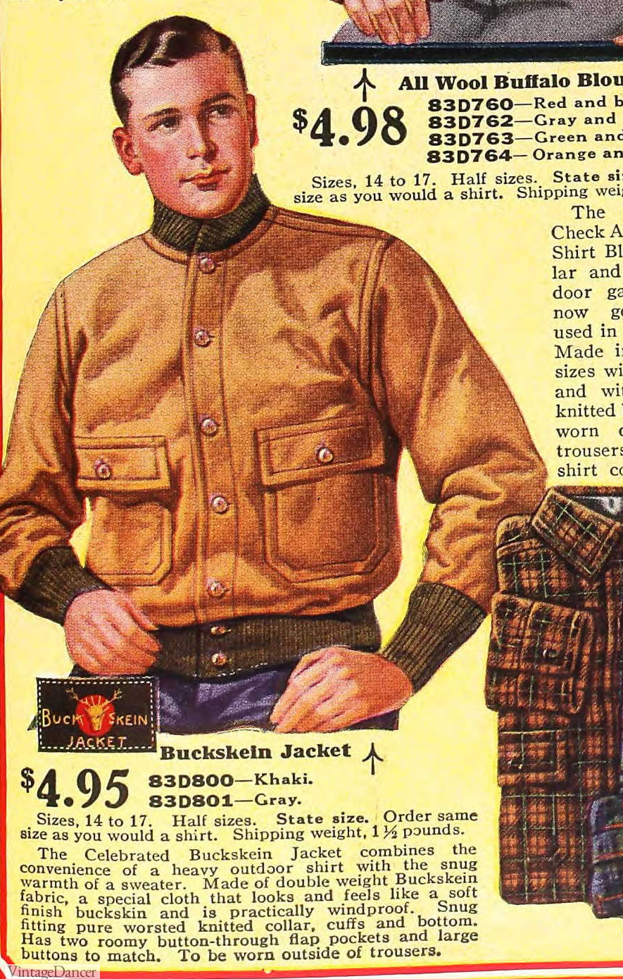 Men's 1920s Camping, Hiking, Hunting Clothes
