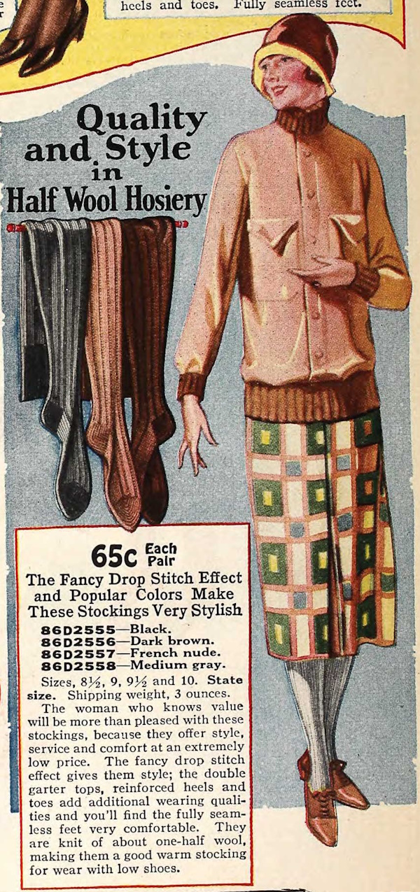 1920s Fall & Winter Fashion- Dress, Coat, Hat, Shoes