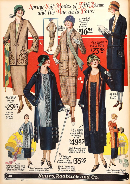 1920s Women's Suits for Travel, Work, & Leisure