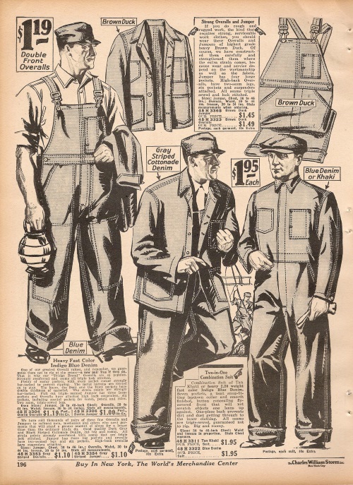 1920s Men's Workwear, Casual Clothes