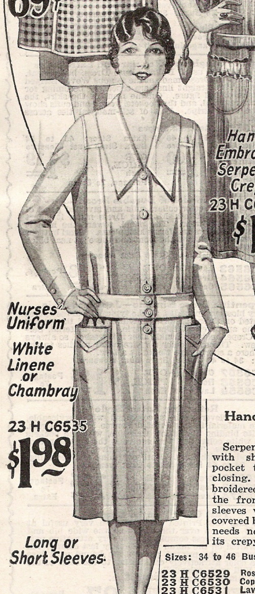 1920s Nurse Uniform, Maid, Waitress, Servant