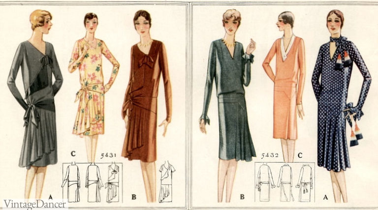 1920s Dress History, Daytime Dresses - Pictures of 20s Fashion