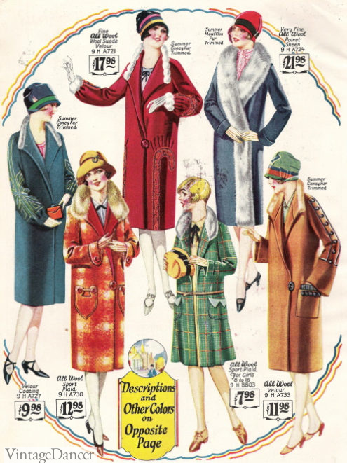 1920s Coats, Furs, Jackets and Capes History