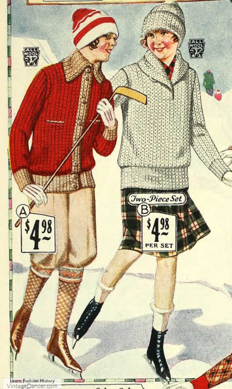 Ladies' 1920s Sweaters and Cardigans History