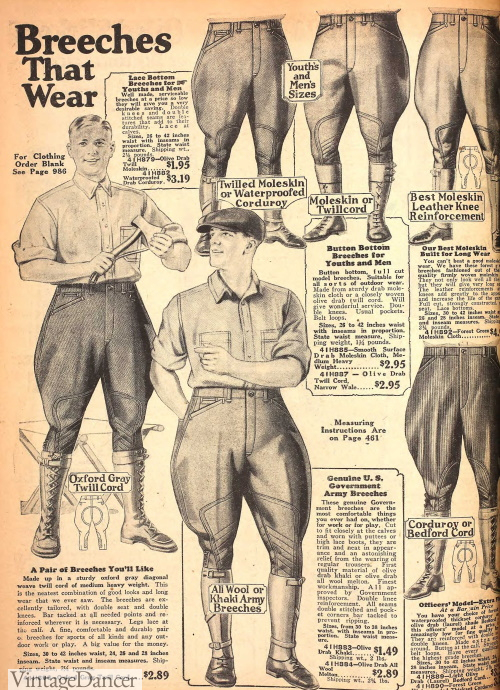 1920s Men's Workwear, Casual Clothes