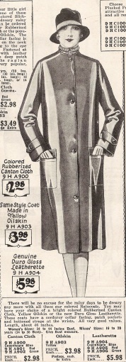 History of Vintage Raincoats, Jackets and Capes for Women