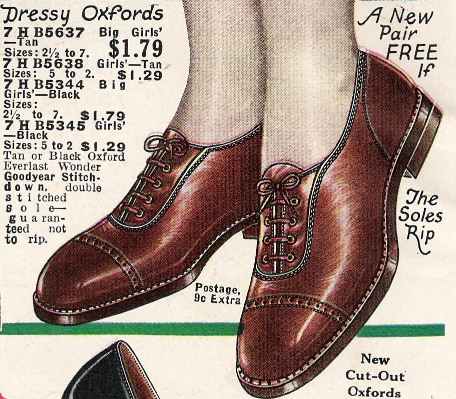 Women's Oxford Shoes - Vintage 1920s, 1930s, 1940s, 1950s Heels