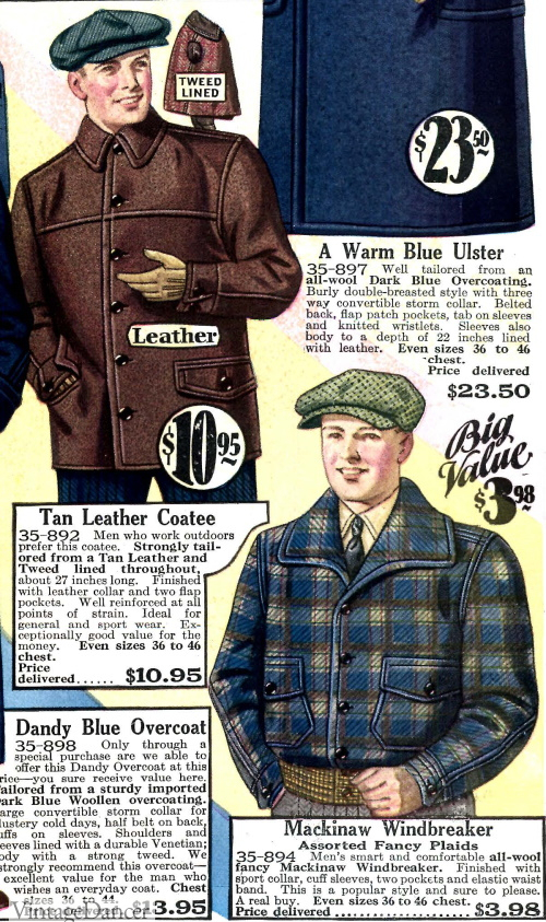 1920s Men's Workwear, Casual Clothes