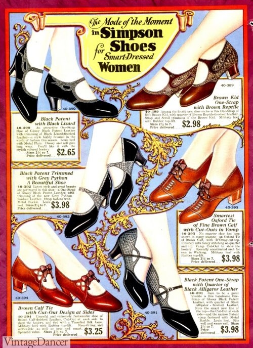 Women's 1920s Shoe Styles and History