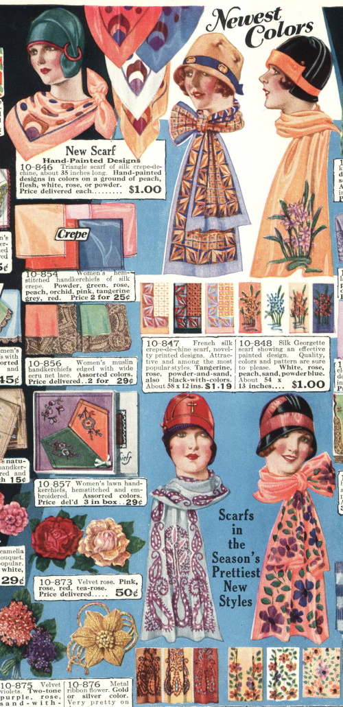 Vintage Scarves- Styles from 1920s to 1960s
