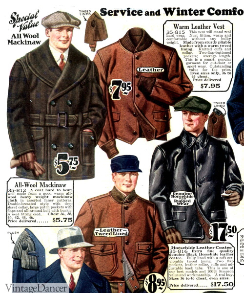 1920s Men's Workwear, Casual Clothes