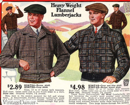 1920s Men's Workwear, Casual Clothes