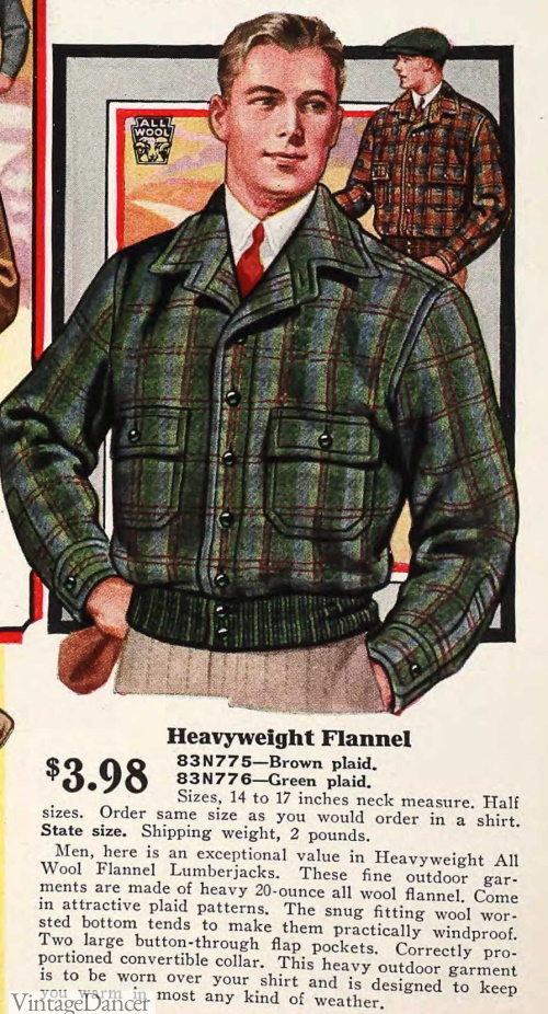 1920s Men's Workwear, Casual Clothes