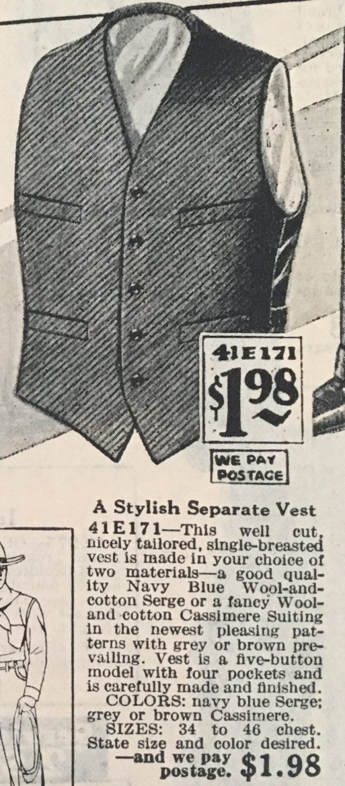 1920s Men's Workwear, Casual Clothes