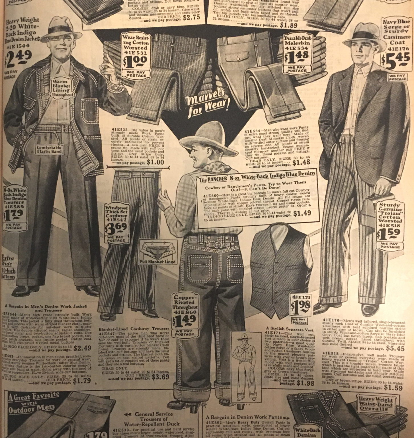 1920s, 1930s, 1940s, 1950s Men's Western Wear