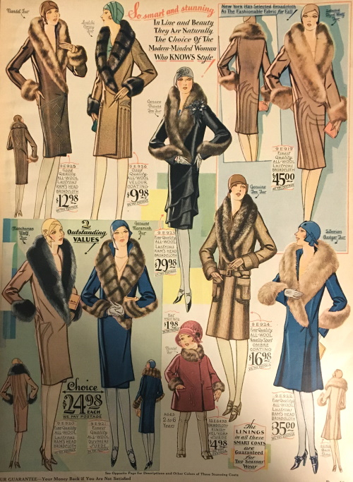 1920s Coats, Furs, Jackets and Capes History