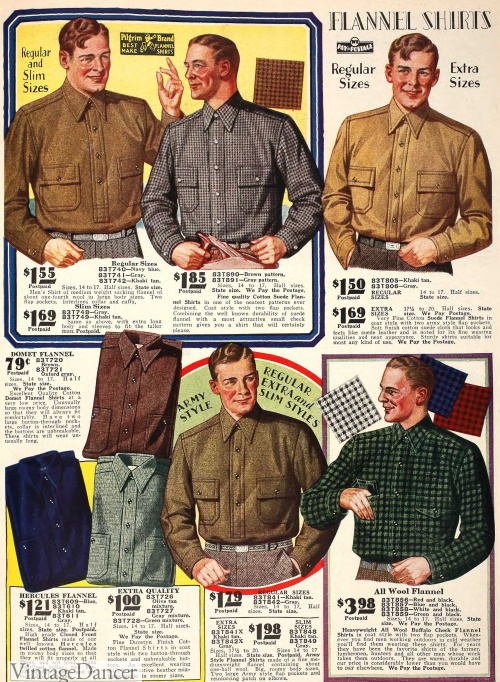1920s Men's Workwear, Casual Clothes