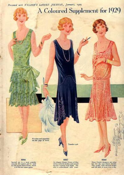 1929 Fashion for Women and Men