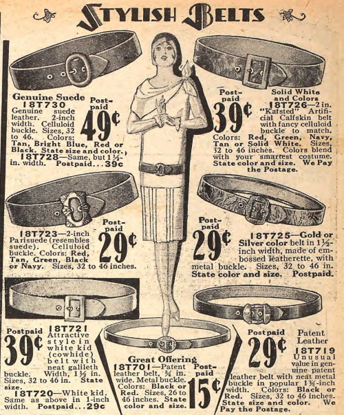 A History of Belts 1920-1960 for Women