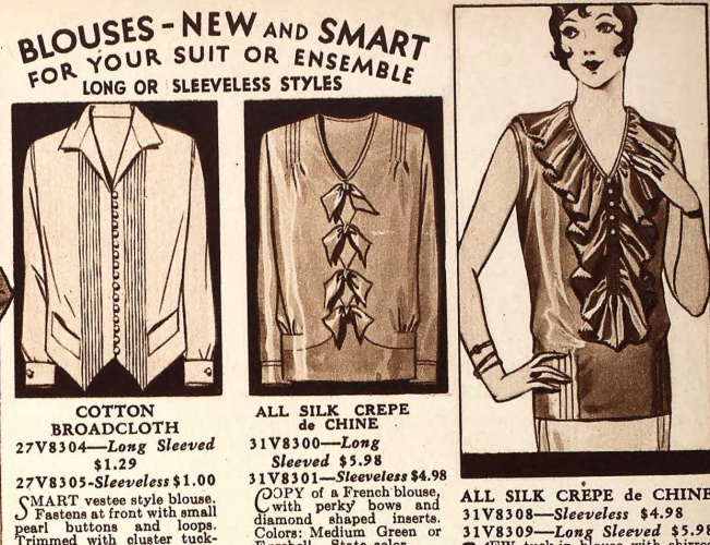 1930s Blouses, Tops, Shirt Styles | History